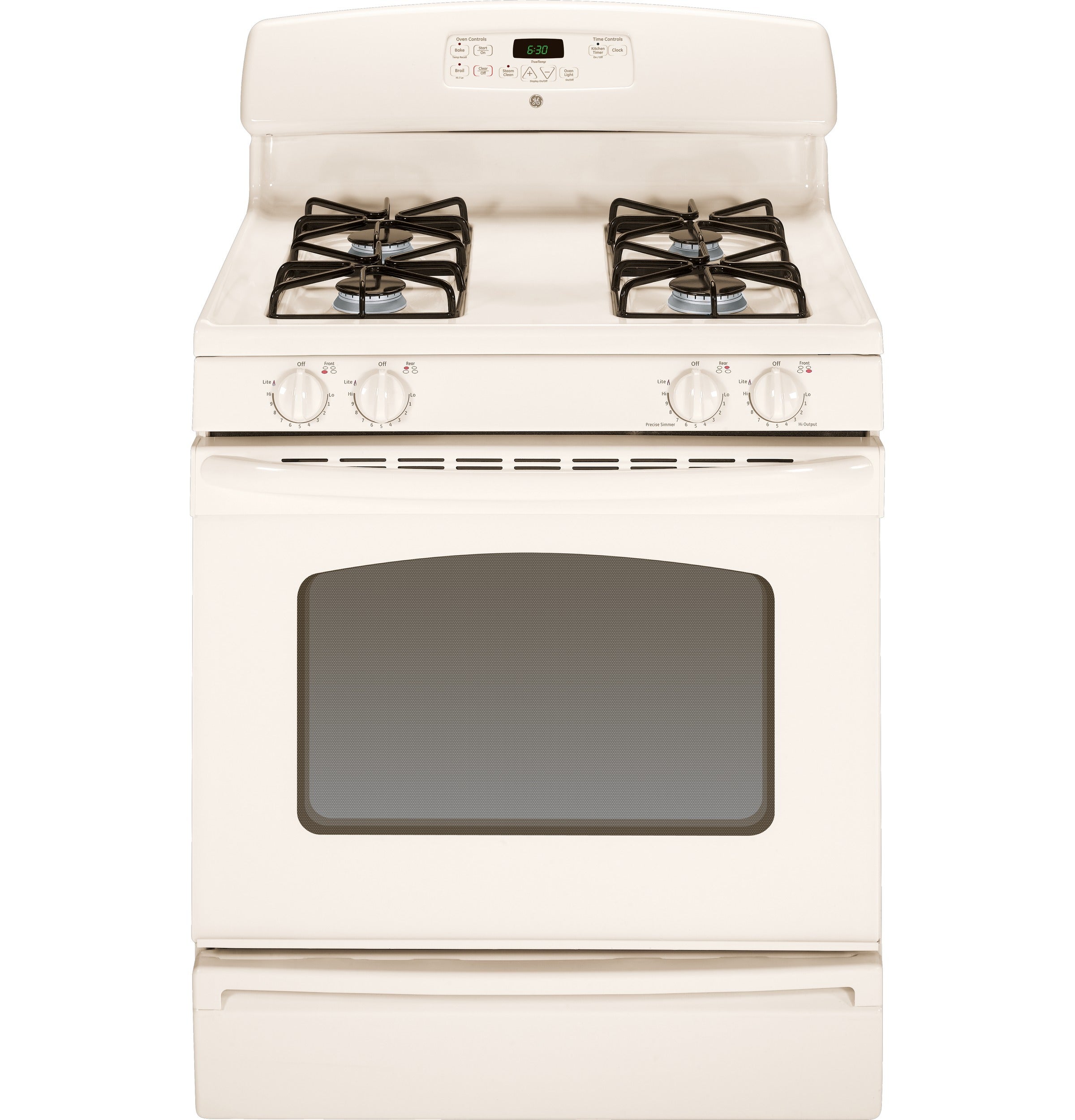 GE JGBS23DETCC 30" Freestanding Gas Range with 4 Sealed Burners, 12,500 ...