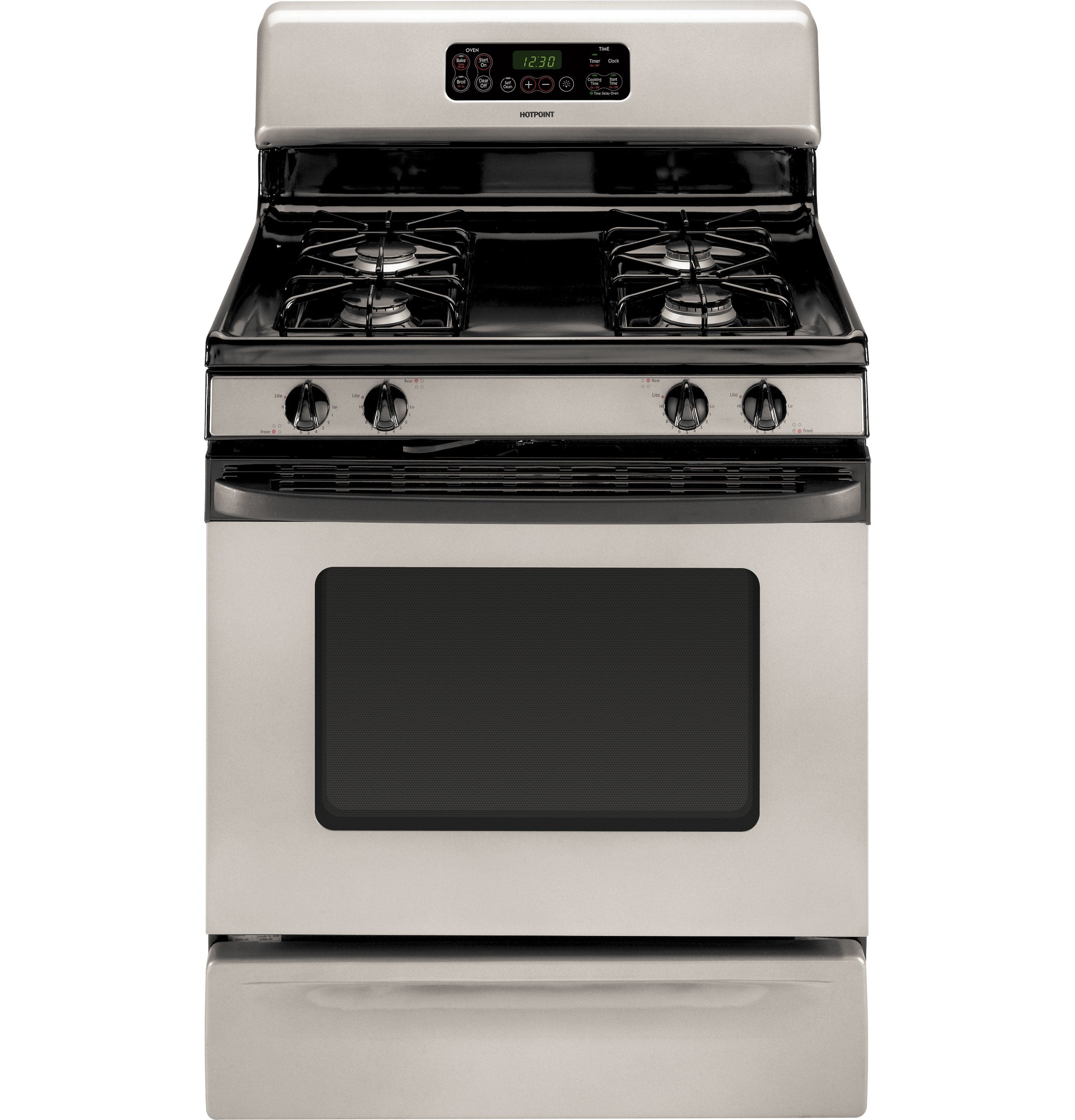 Hotpoint RGB790SERSA 30" Freestanding Gas Range with 4 Sealed Burners ...