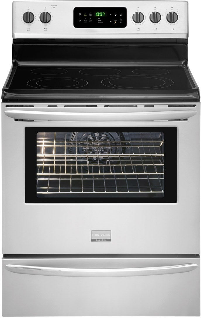 Frigidaire FGEF3032MF 30" Freestanding Electric Range with 5 Radiant Elements, 5.7 cu. ft. Quick ...