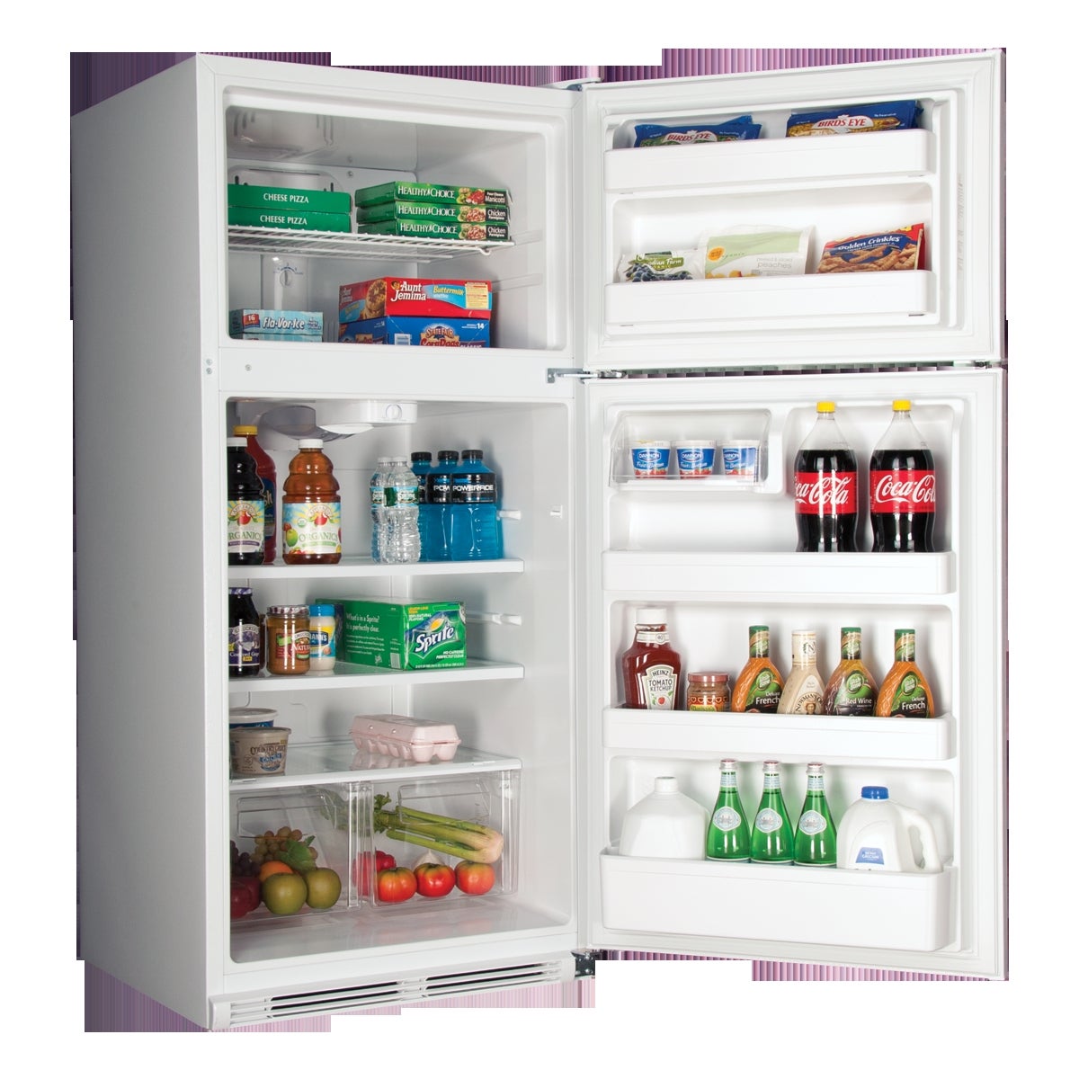 Haier HT18TS45SW 18.2 Cu. Ft. Capacity Frost-Free Top Freezer ...