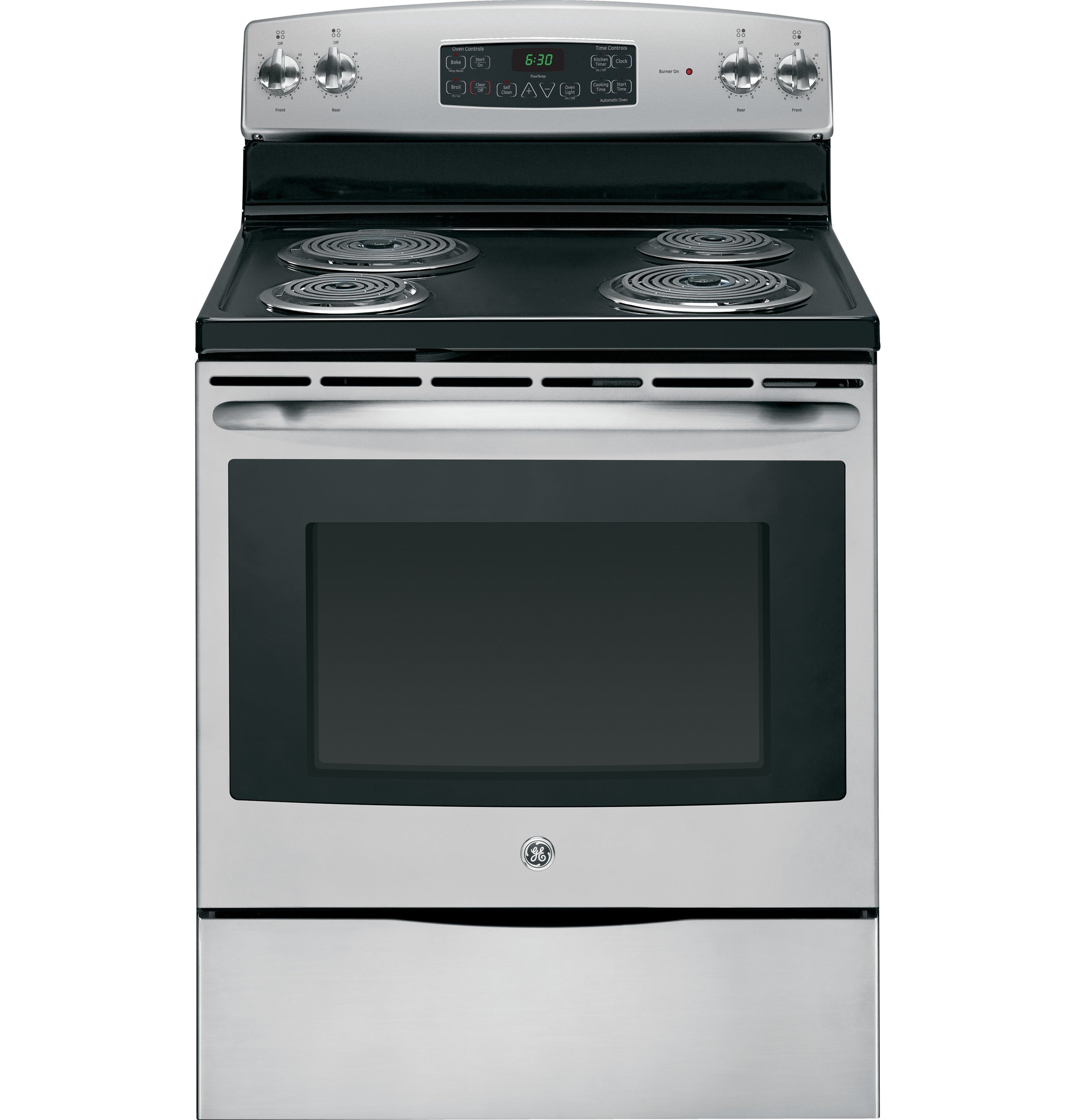 GE JBP35SDSS 30" Electric Range with 4 Coil Elements, 5.3 cu. ft. Oven ...