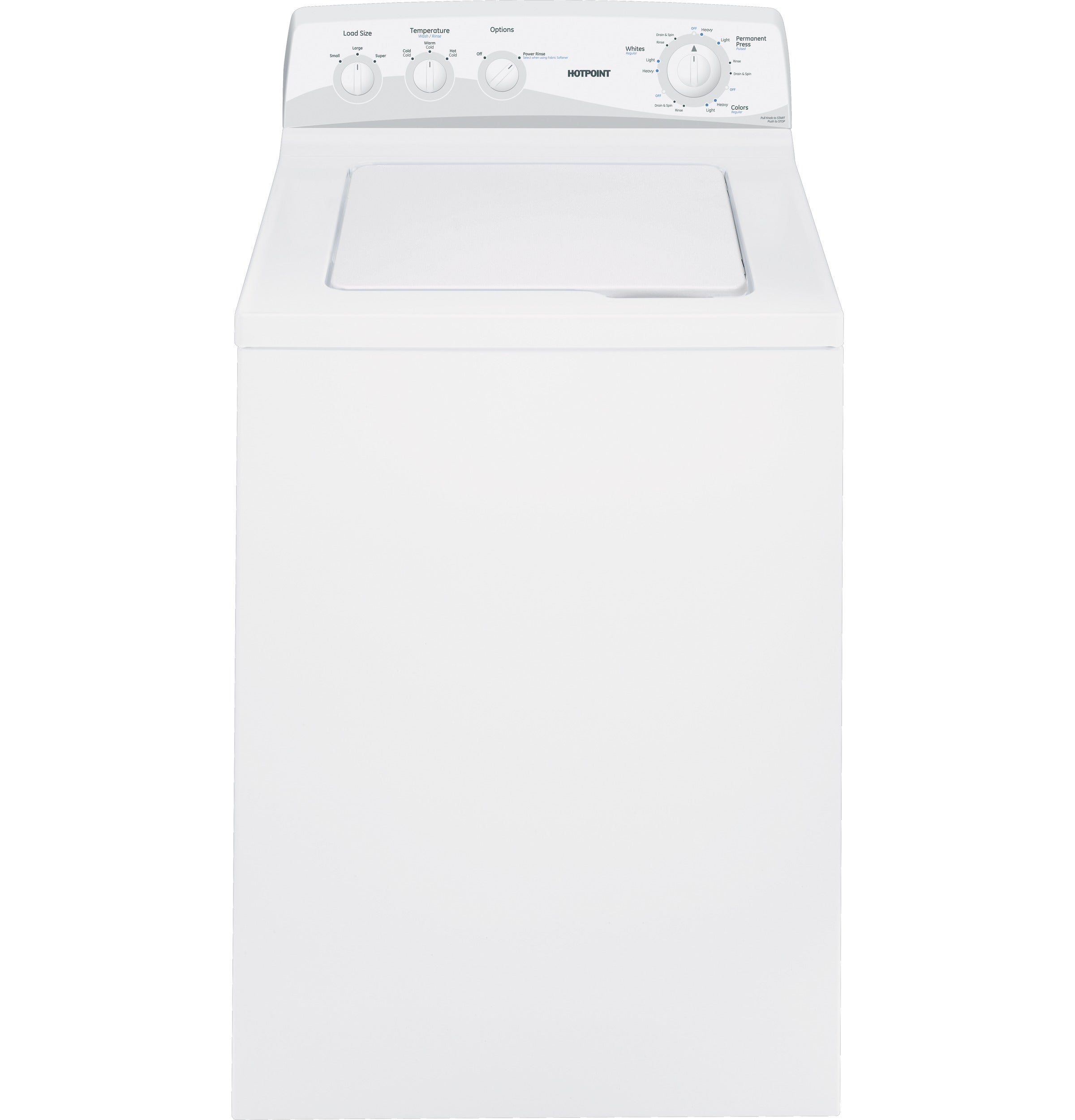 Hotpoint HTWP1200DWW 27" Top-Load Washer with 3.5 cu. ft. Capacity, 8 ...
