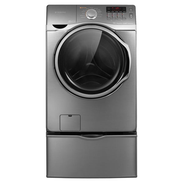 Samsung WF461ABP 3.9 cu. ft. VRT, Steam & PowerFoam Front Load Washer ...