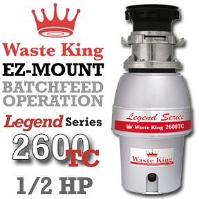 Waste King SS2600TC Waste King Food Waste Disposers SS2600T: Waste King ...