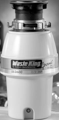 Waste King SS2600 1/2 HP Continuous Feed Food Disposer: 1/2 HP ...