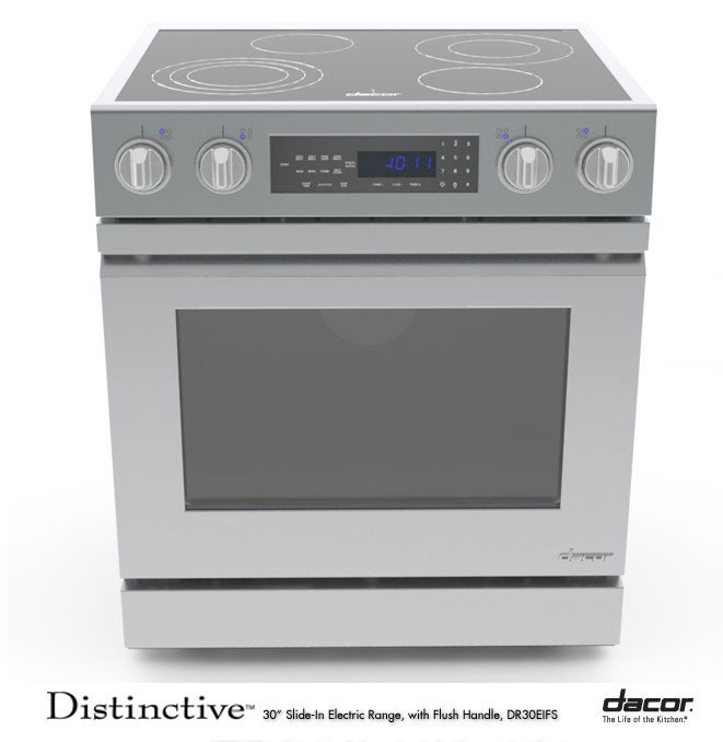 Dacor DR30EFS 30" Freestanding Electric Range with 4.8 cu. ft ...