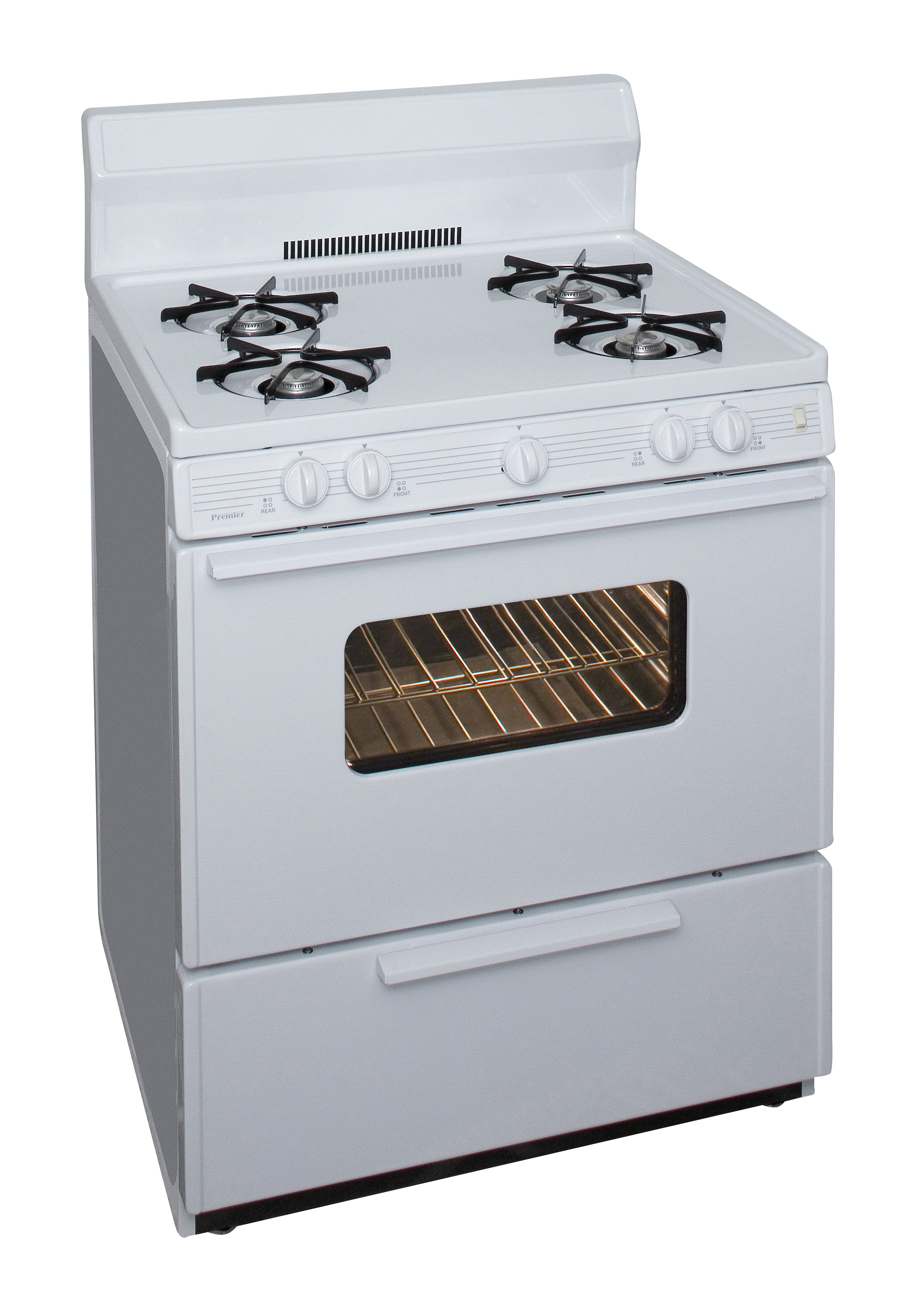 Premier SFK290OP 30 Inch Mark Royal Gas Range: White | Plesser's Appliances