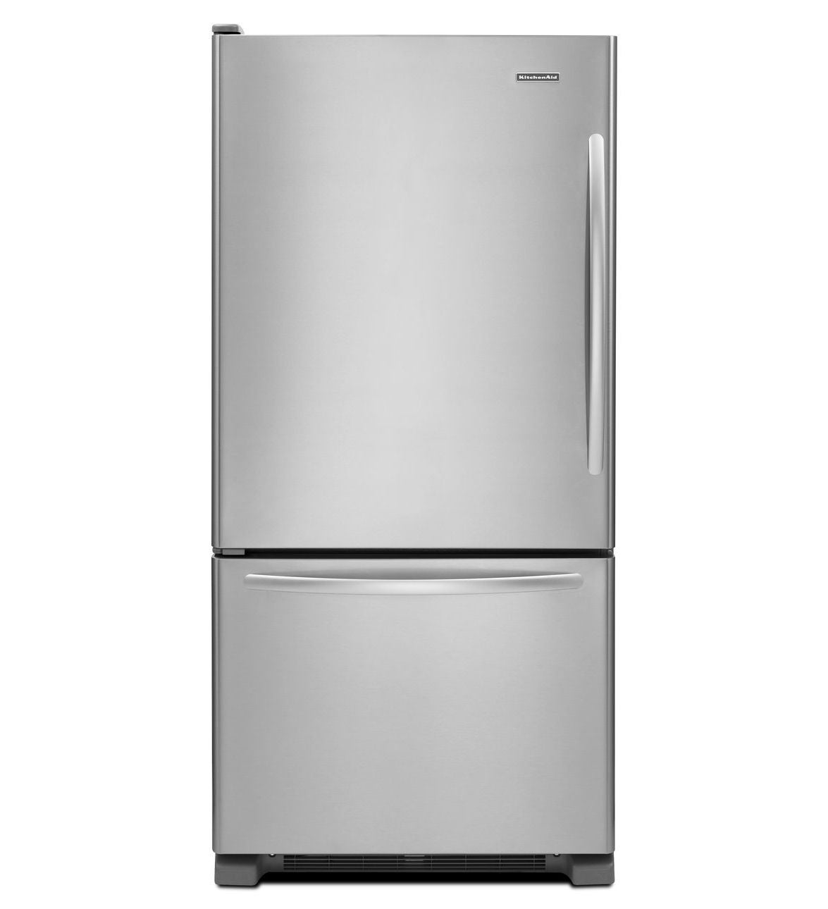 KitchenAid KBLS22KCMS 21.9 cu. ft.Bottom-Freezer Refrigerator with 5 ...