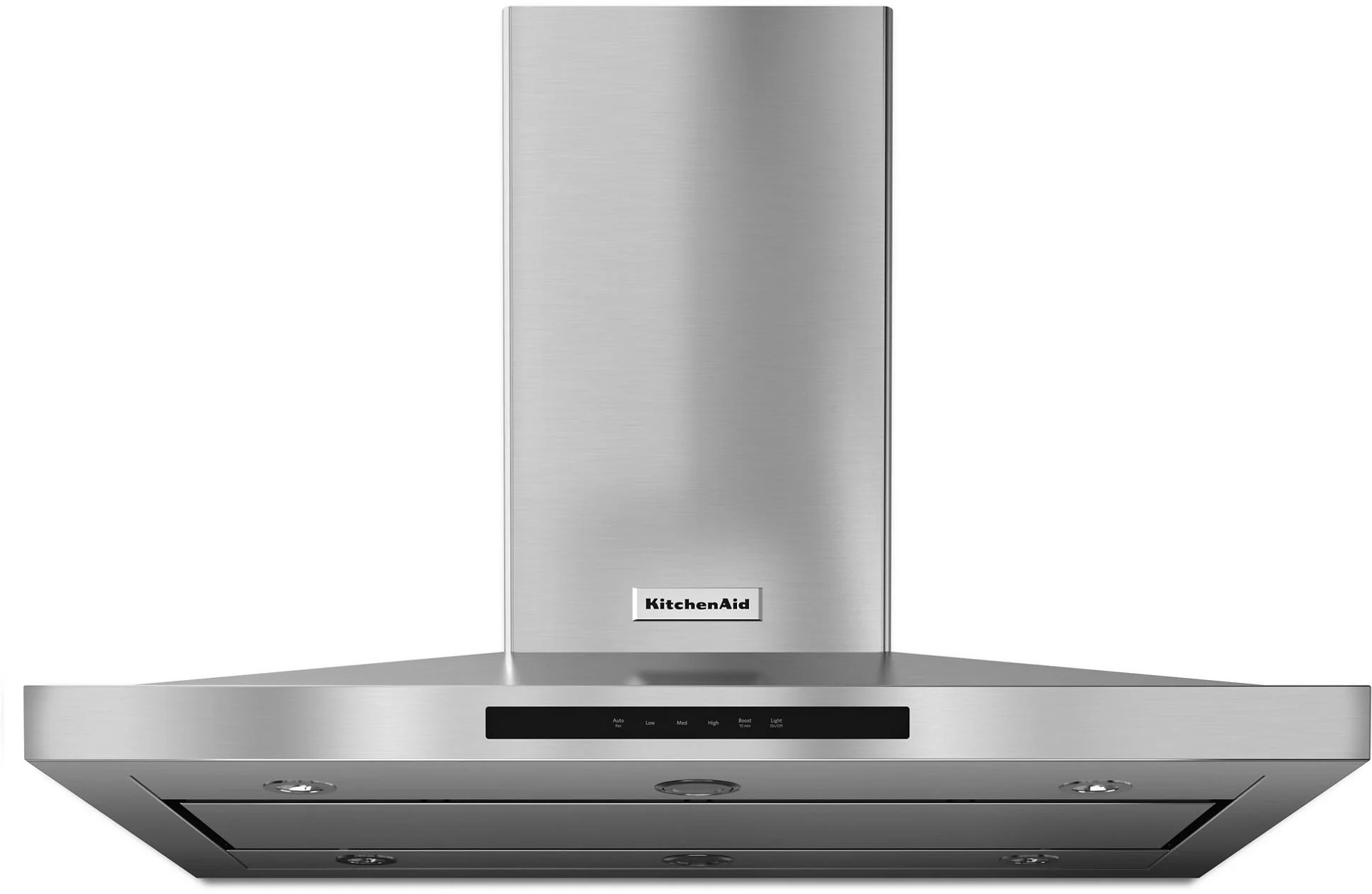 KitchenAid KVIB602DSS Island Chimney Range Hood with 585 CFM In-Line ...