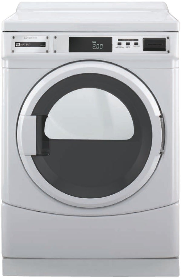 Maytag MDG25PRAWW 27" Commercial Gas Dryer with 7.4 cu. ft. Capacity, 3 ...