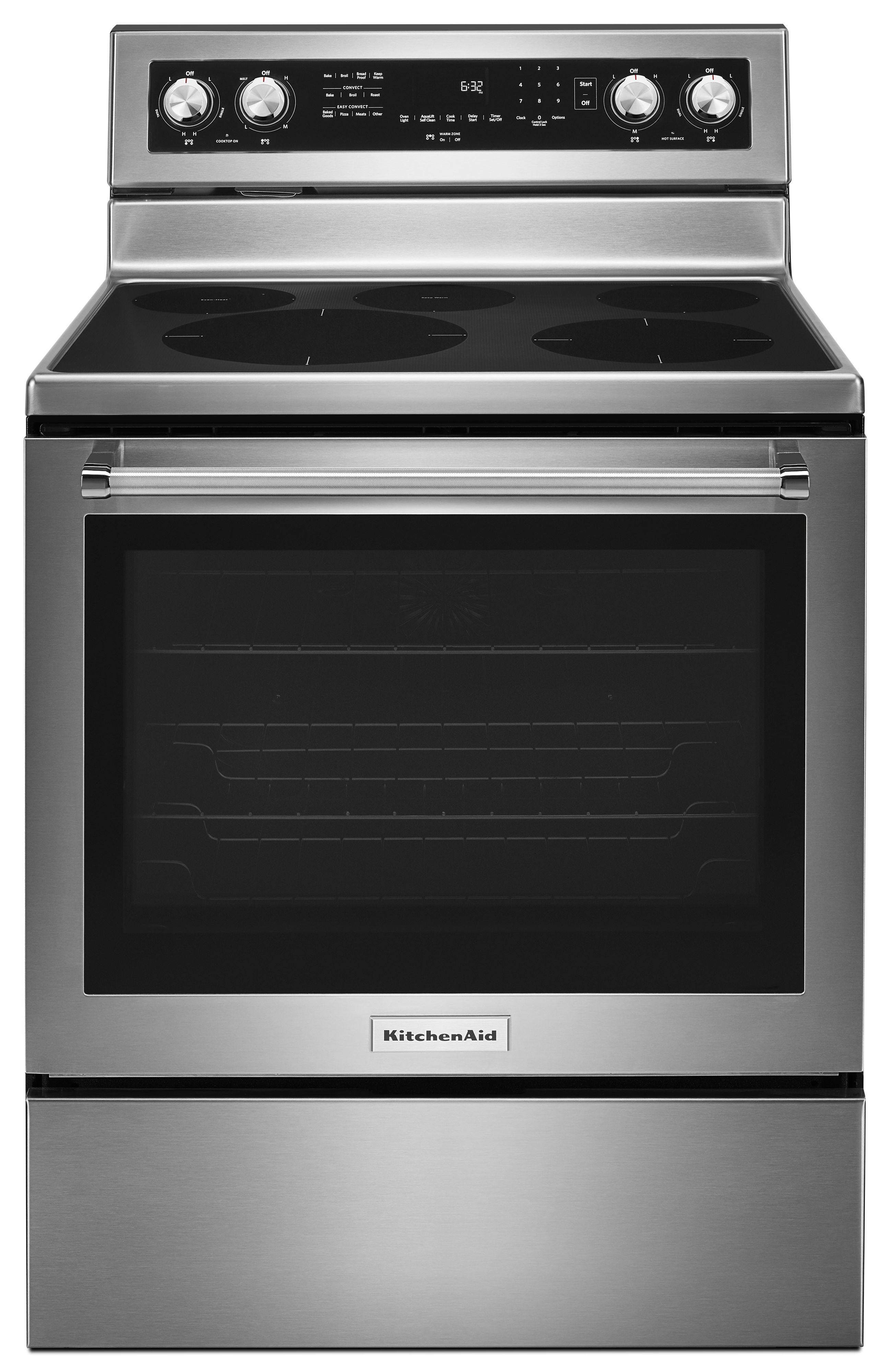 KitchenAid KFEG500ESS 30 Inch Electric Convection Range Stainless Steel ...