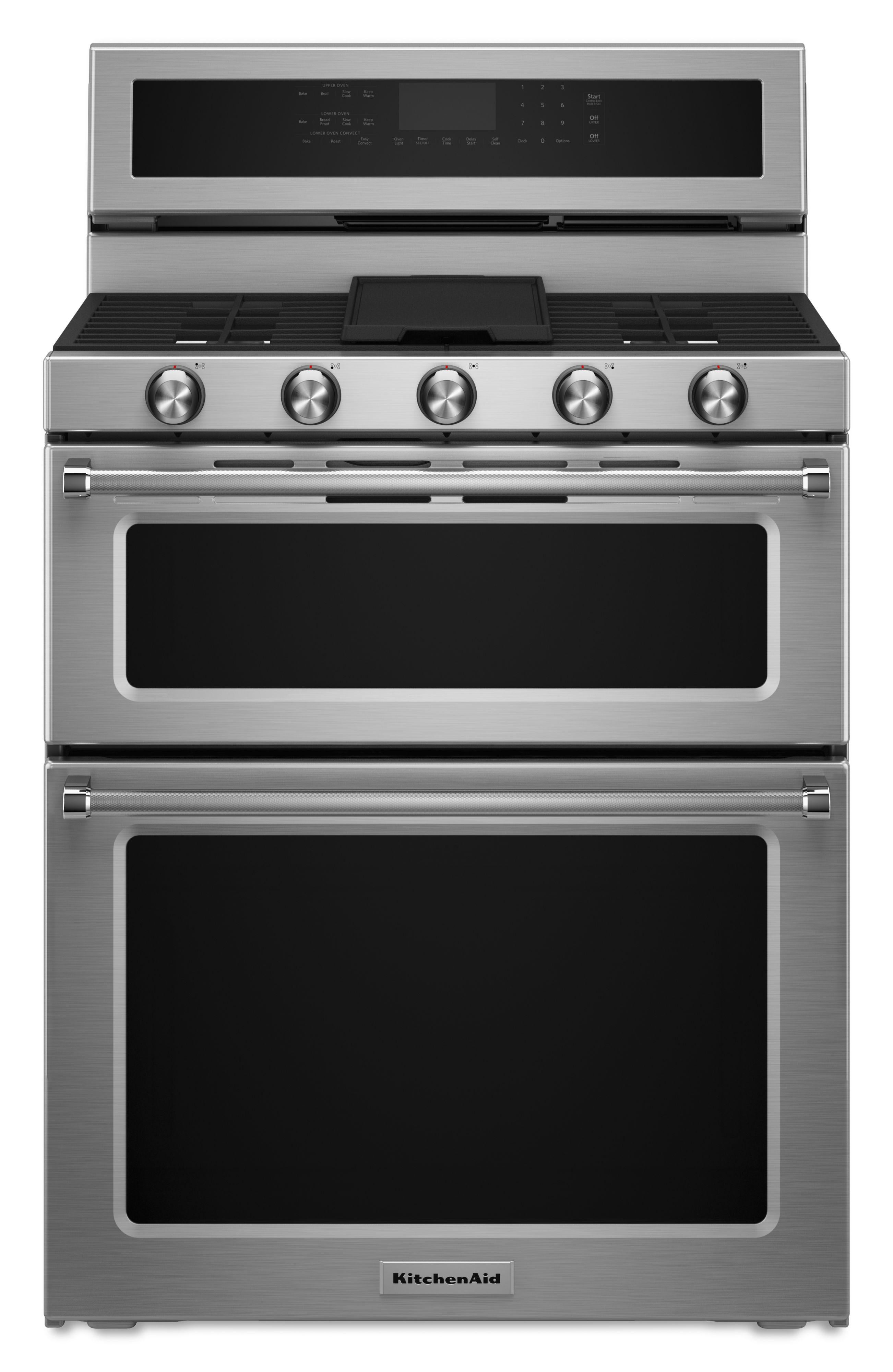 30 inch double oven gas range store
