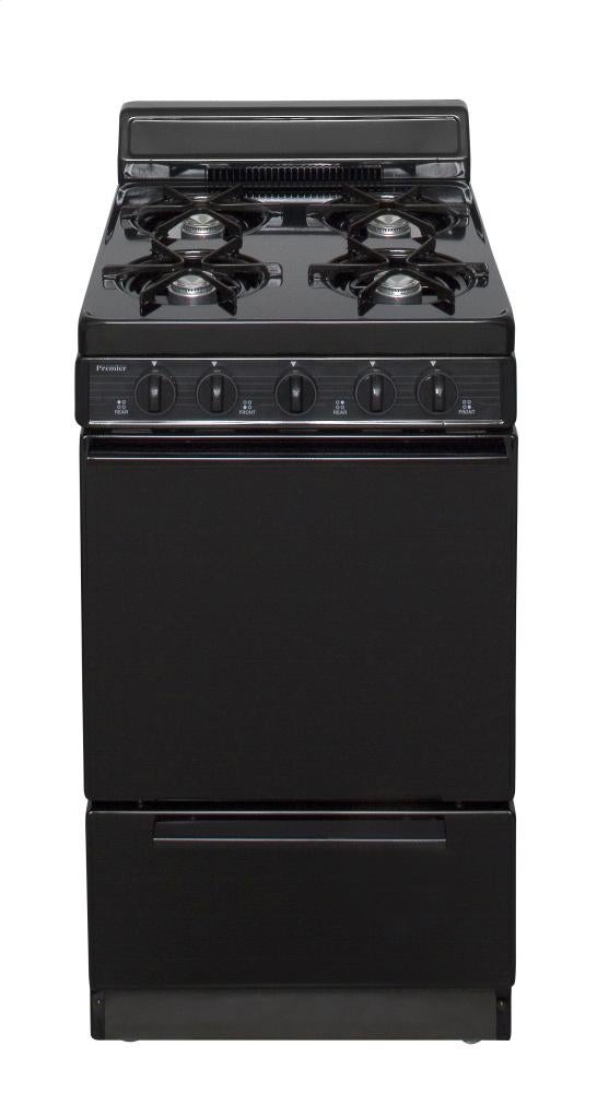 Premier SAK100BP 20 Inch Freestanding Gas Range Black | Plesser's ...