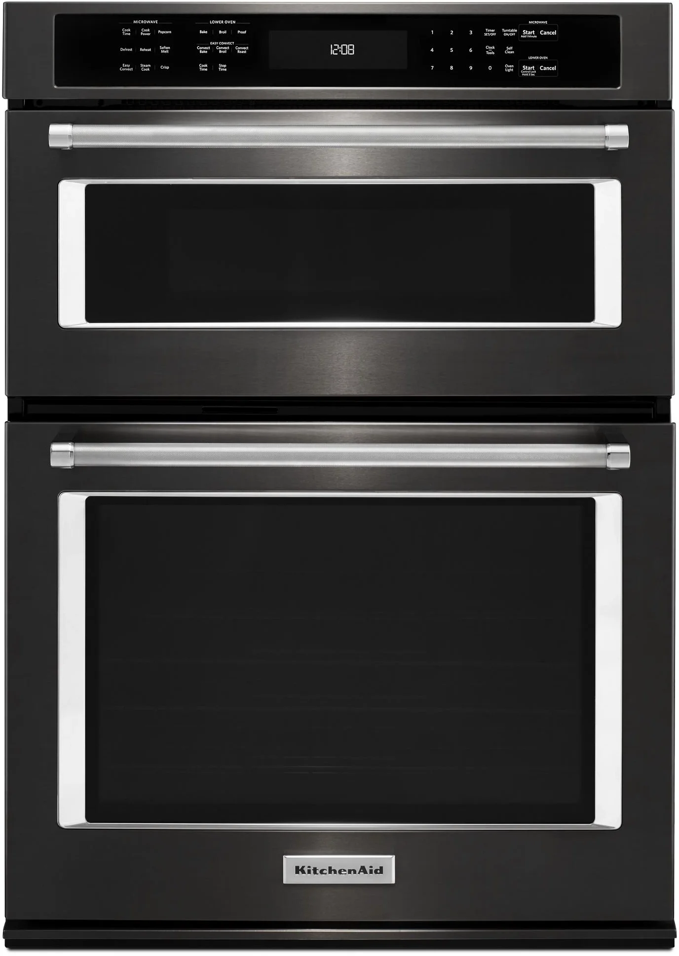 KitchenAid KOCE500EBS 30 Inch Double Combination Electric Wall Oven ...