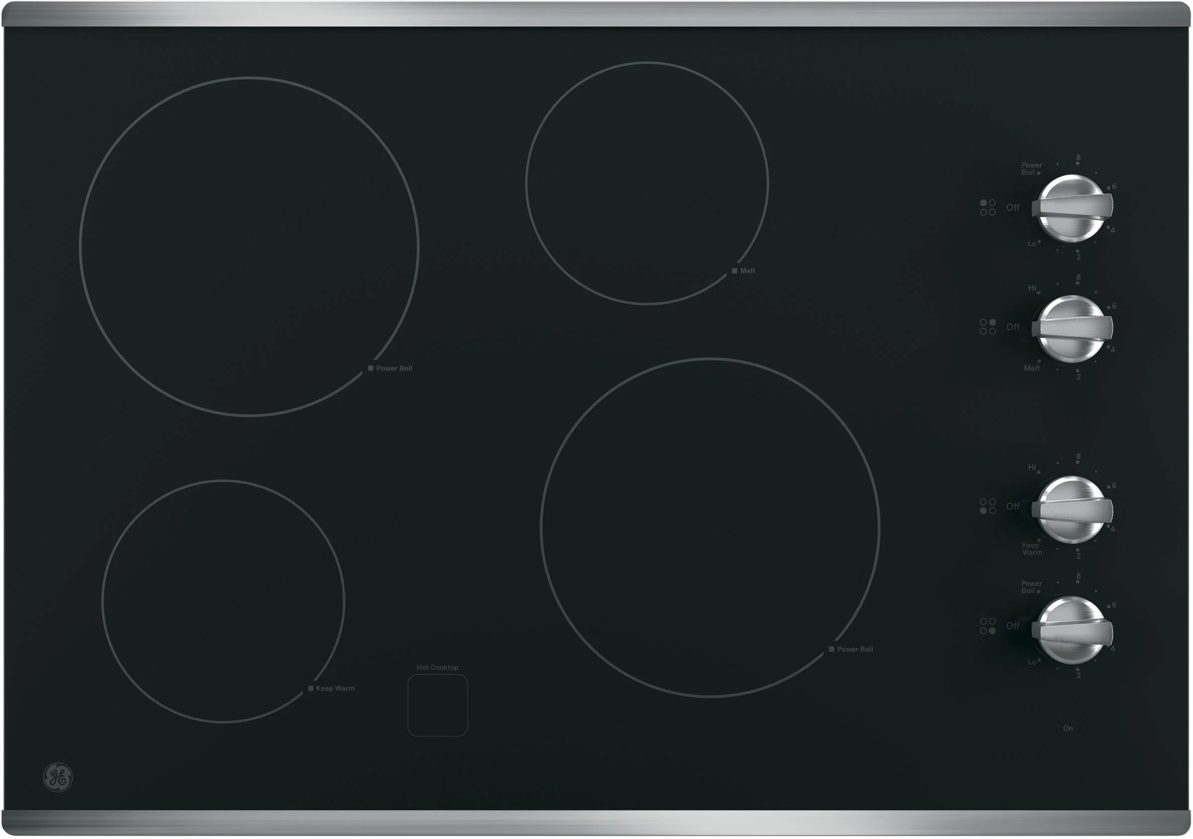 GE JP3030SJSS 30 Inch Built-In Electric Cooktop Stainless Steel On ...