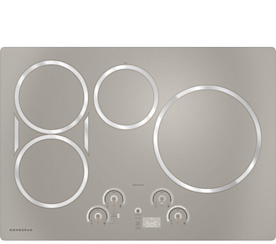 Monogram ZHU30RSJSS 30 Inch Induction Cooktop Silver | Plesser's Appliances