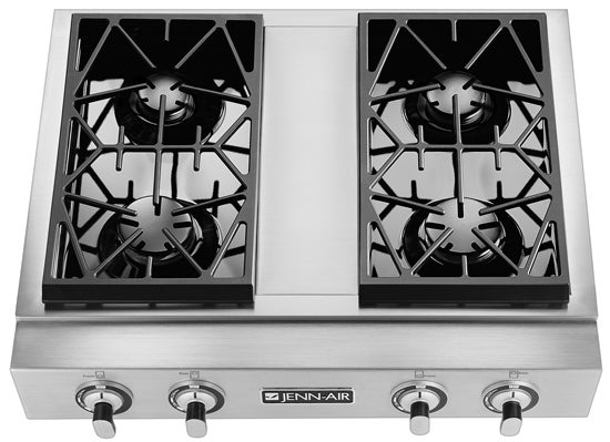 Jenn Air JGCP430ADP 30" Pro-Style Gas Rangetop with 4 Sealed Burners ...