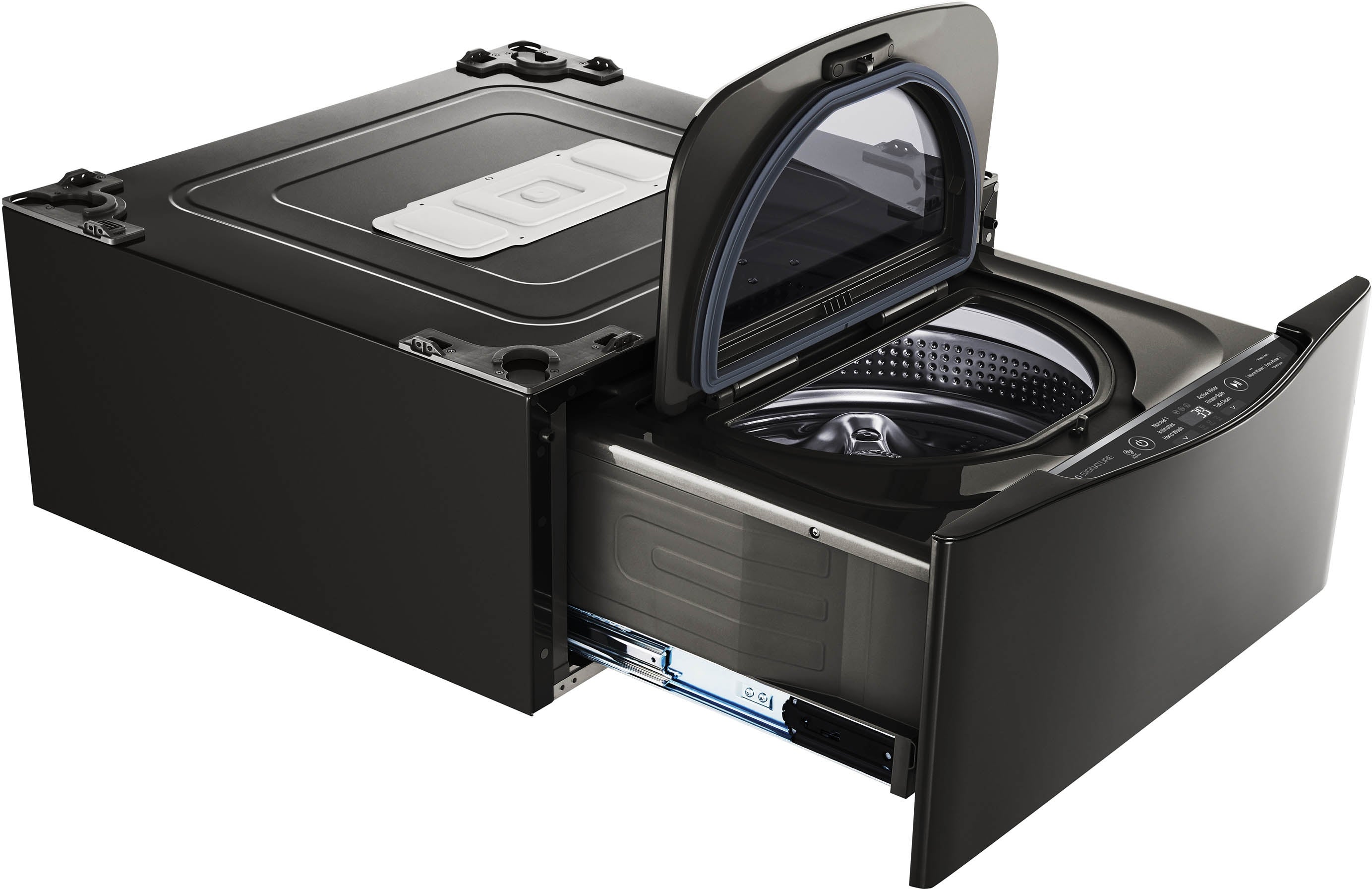 LG WD205CK 30 Inch 1.0 cu. ft. Sidekick Pedestal Washer: Black ...