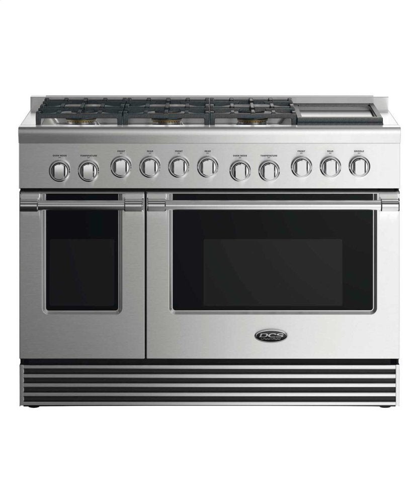 DCS RDV2486GDL 48" Dual Fuel Range: 6 Burners | Plesser's Appliances