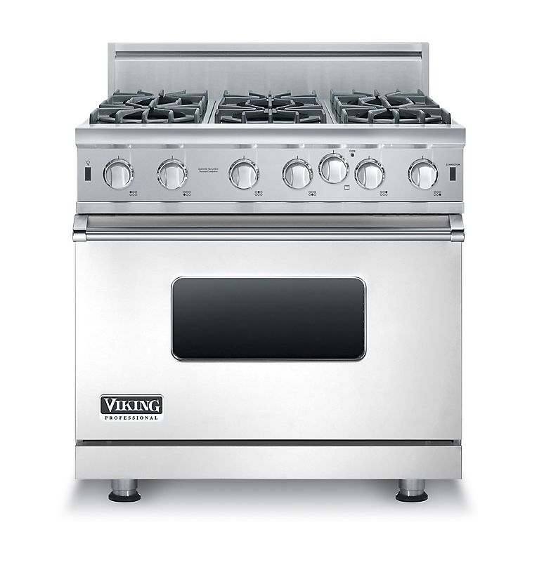 Viking VGIC53616BSSLP 36 Inch Professional 5 Series Gas Freestanding ...
