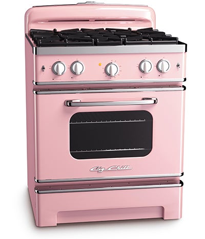 Big Chill BCS30PL 30" All Gas Freestanding Classic Range: Pink ...