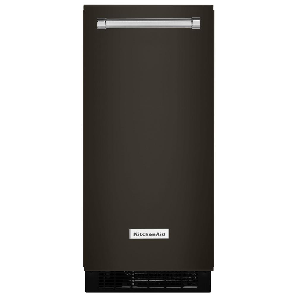 KitchenAid KUIX505EBS Kitchenaid 15" Automatic Ice Maker: Black On ...