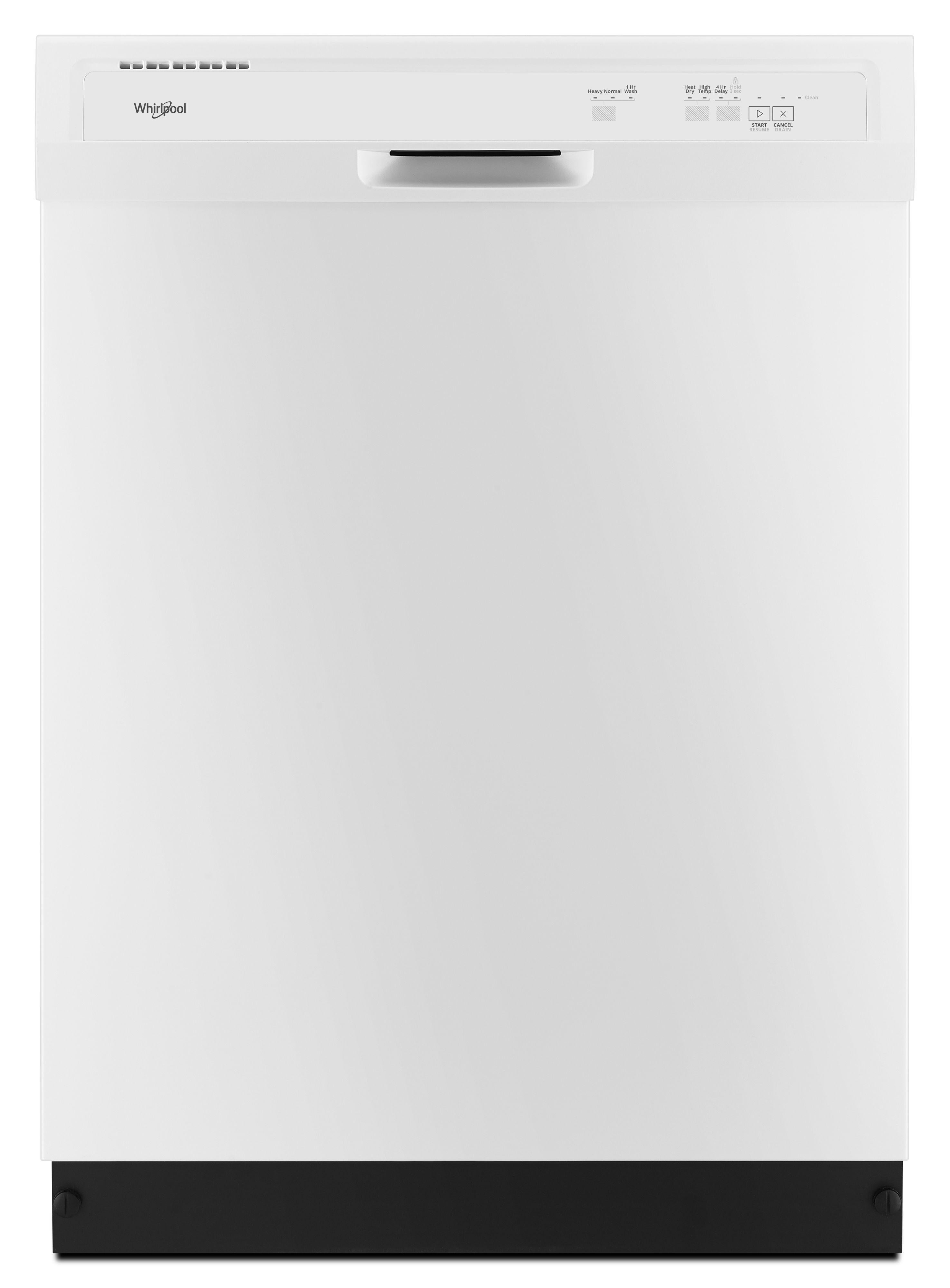Whirlpool WDF330PAHW 24 Inch Built-In Dishwasher with 3 Wash Cycles ...