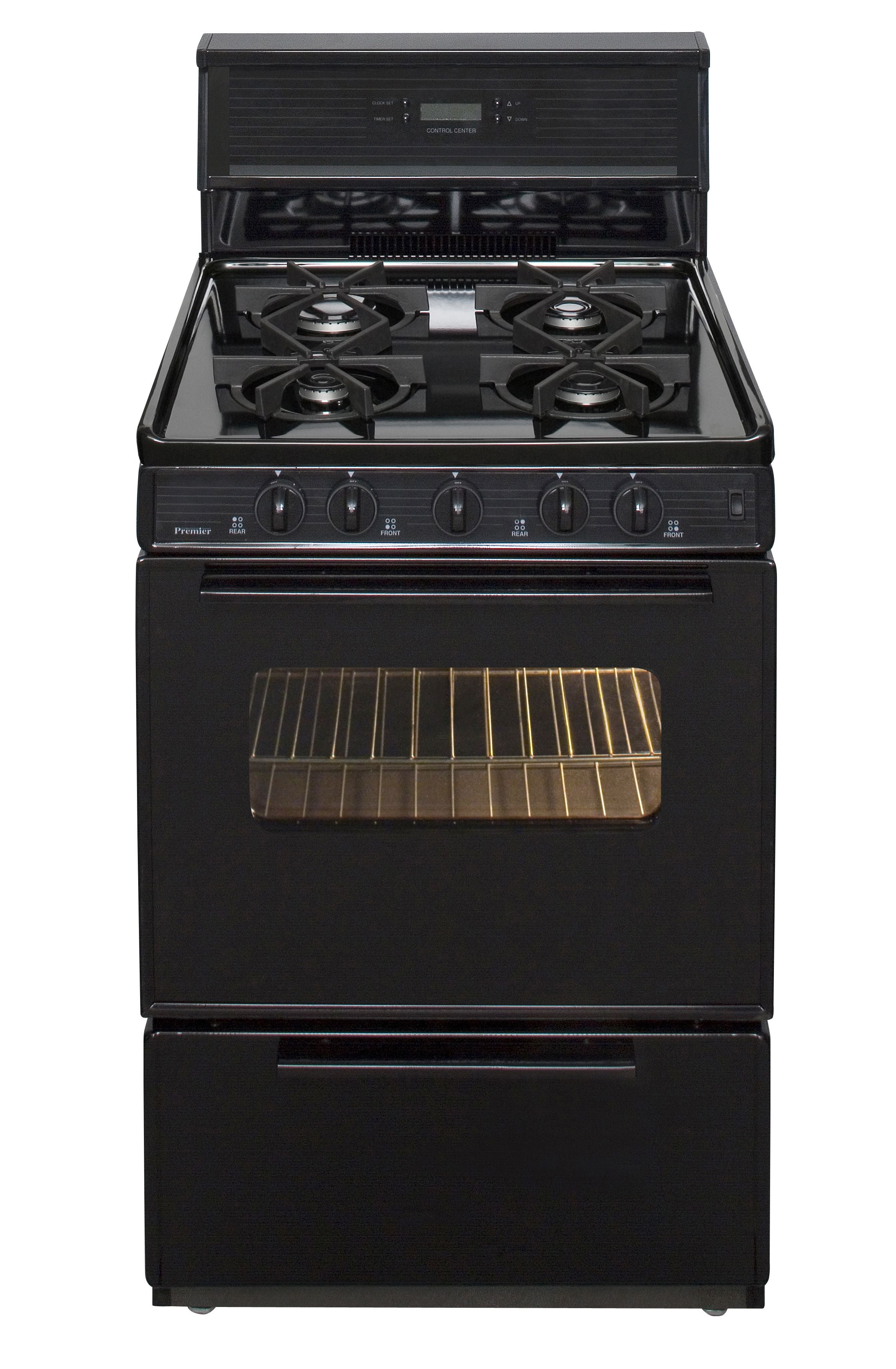 Premier SJK340BP 24 Inch Freestanding Gas Range with 4 Sealed Burners ...