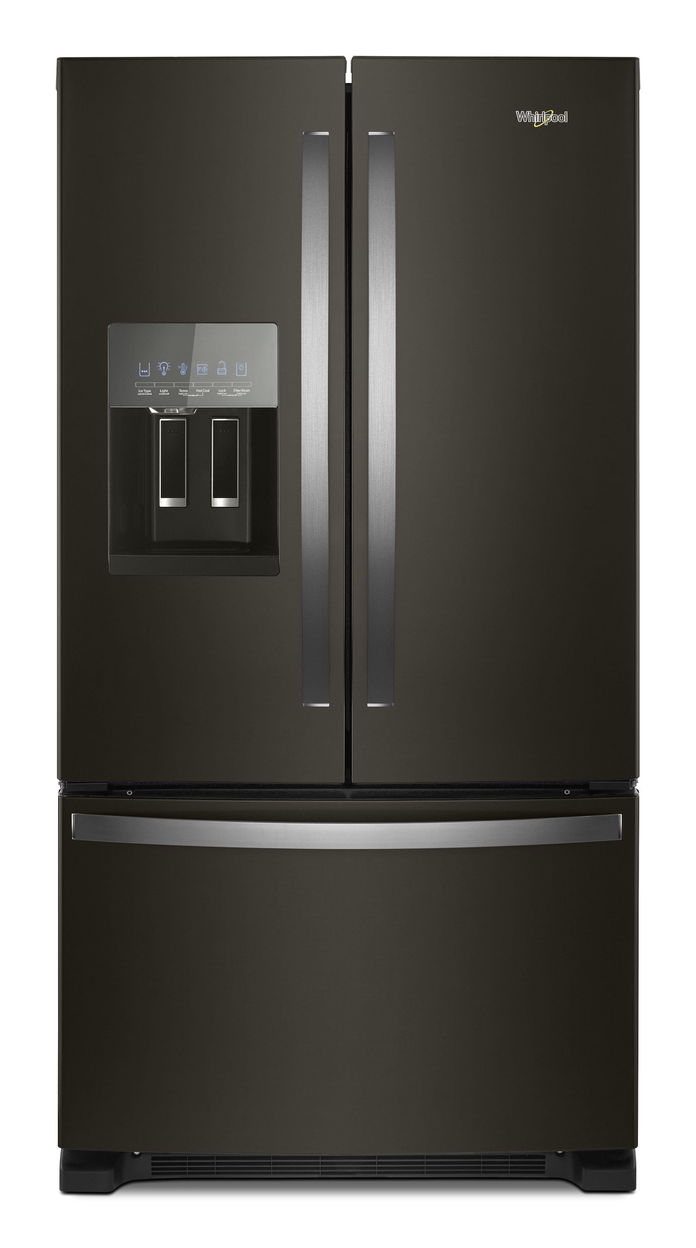 Whirlpool WRF555SDHV 36 Inch French Door Refrigerator Print Resistant ...