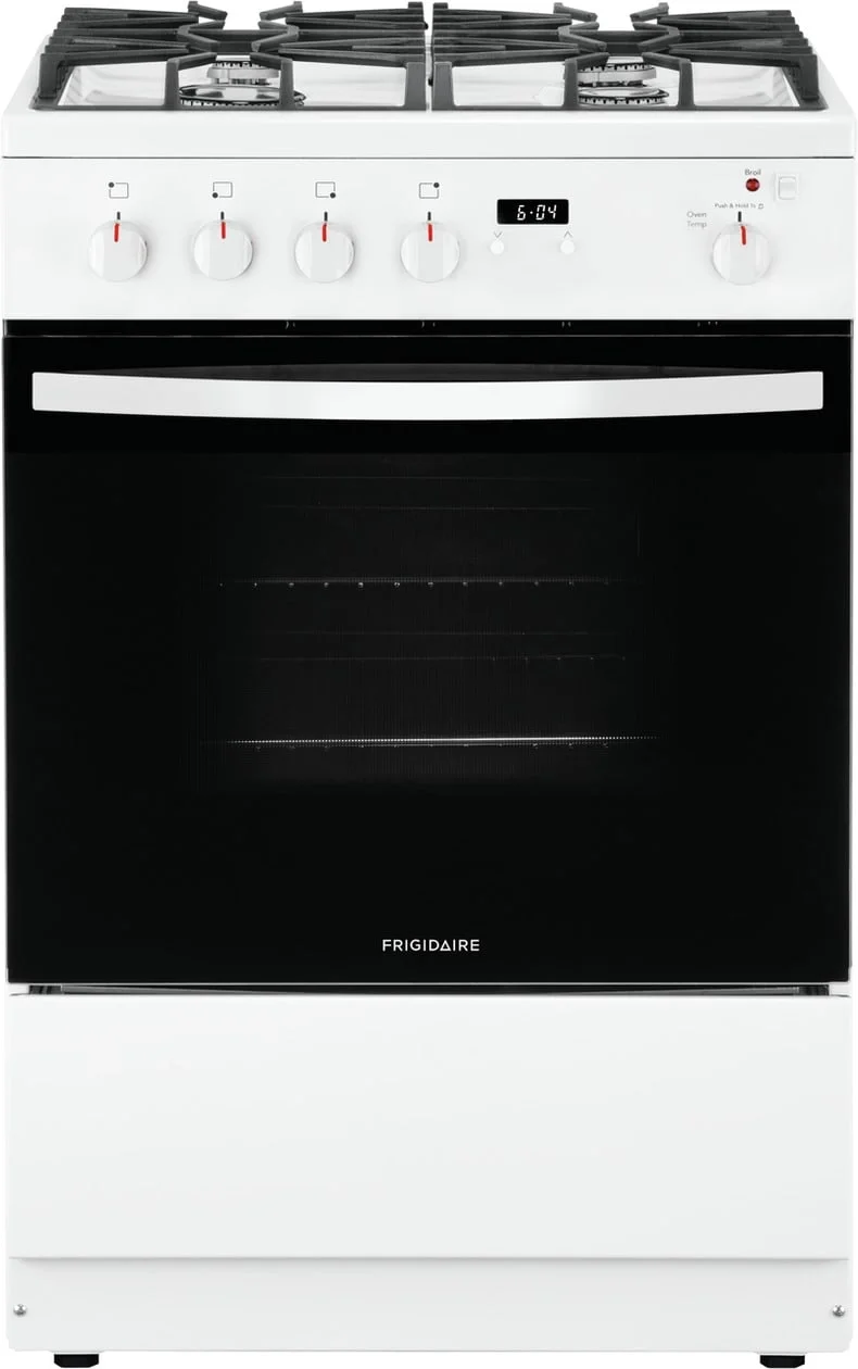 Frigidaire FFGH2422UW 24 Inch Front Control Freestanding Gas Range ...