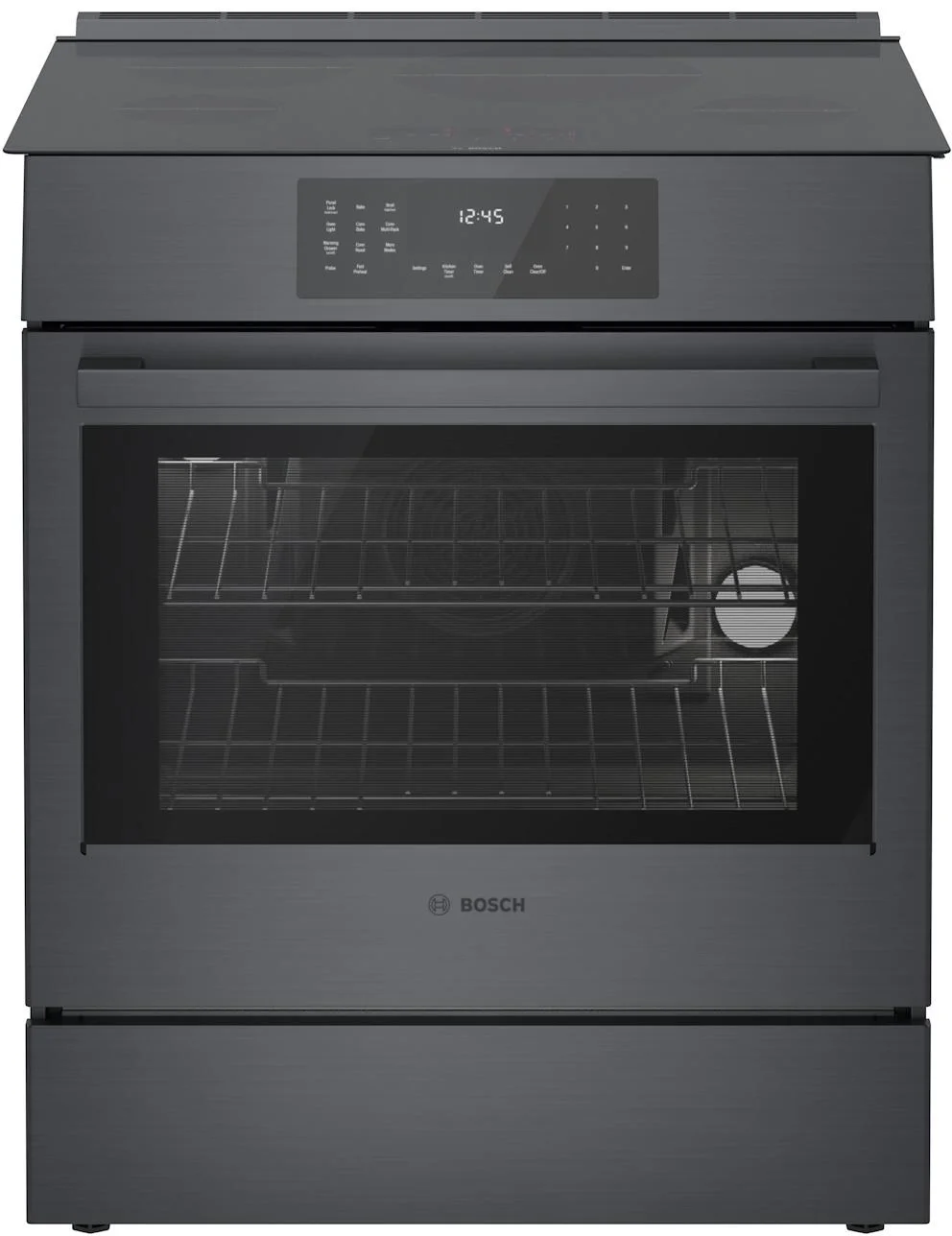 Bosch HII8046U 30 Inch Slide-In Electric Induction Range Black ...