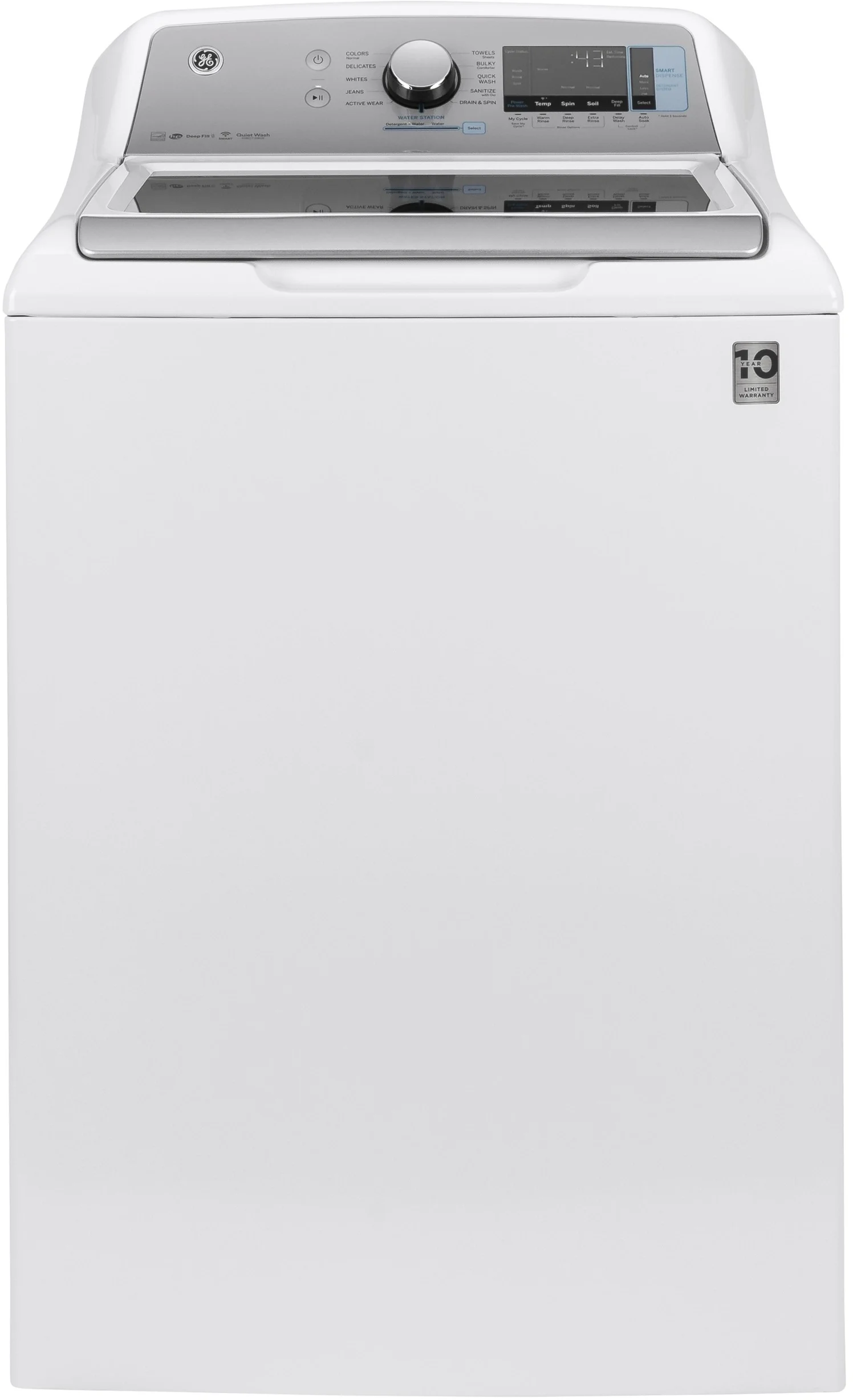 GE GTW845CSNWS 27 Inch Top-Load Smart Washer with Water Station: White ...