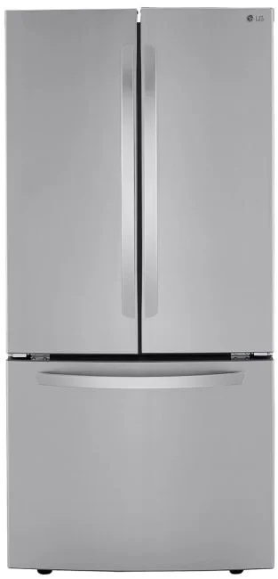 LG LRFCS2503S 33 Inch, 25 Cu. Ft. Freestanding French Door Refrigerator ...