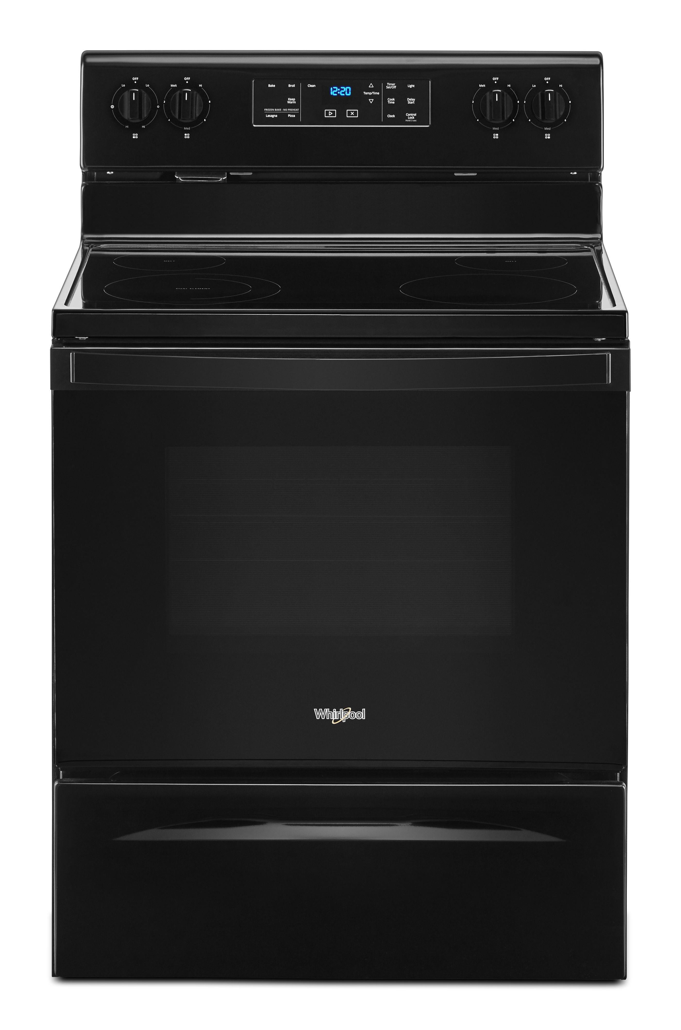 Whirlpool WFE515S0JB 30 Inch Freestanding Electric Range with 4 ...