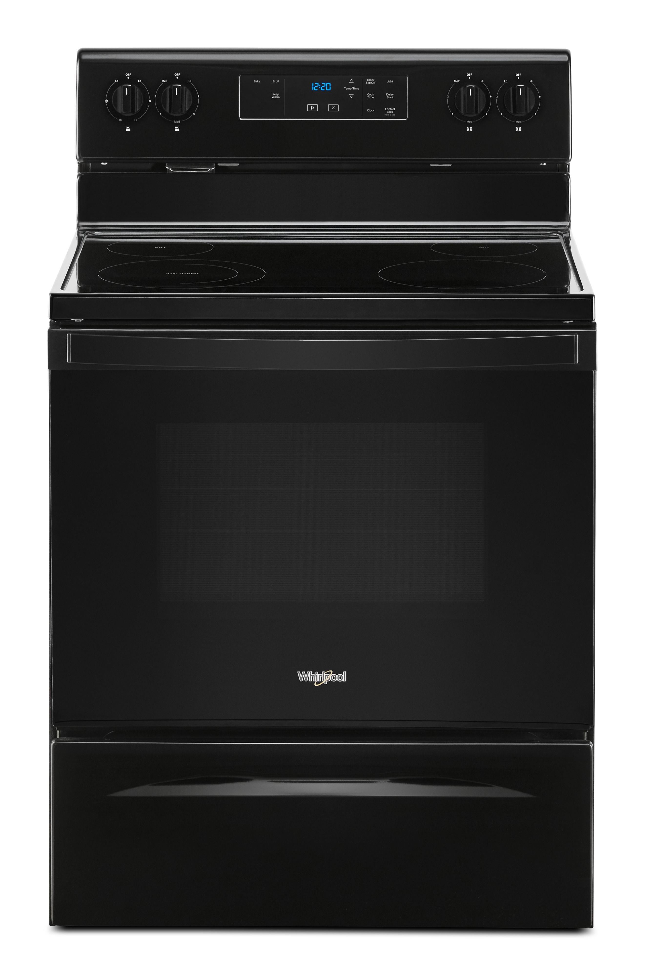 Whirlpool WFE320M0JB 30 Inch Freestanding Electric Range with 4 ...