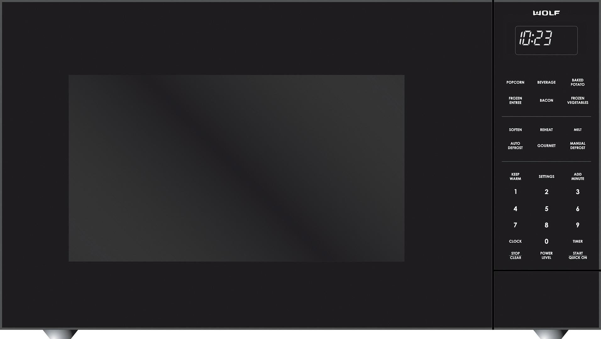 Wolf MS24 24 Inch Countertop Microwave Oven : Black | Plesser's Appliances