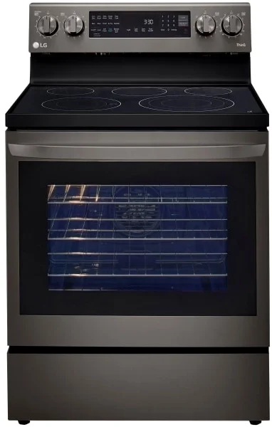 LG LREL6325D 30 Inch Smart Freestanding Electric Range Black Stainless ...
