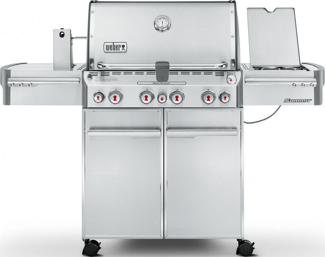 Weber 7170001 Summit® S-470s Freestanding Gas Grill Stainless Steel ...