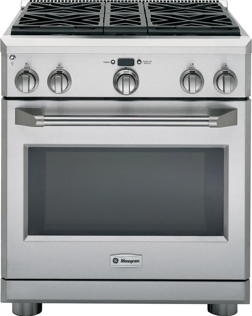 Monogram ZGP304NRSS 30 Inch Pro-Style Freestanding Gas Range with 4 ...