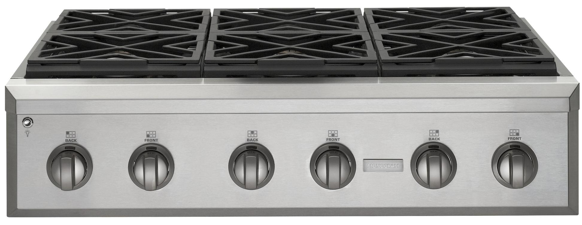 Monogram ZGU366NPSS 36 Inch Professional Gas Rangetop Stainless Steel ...