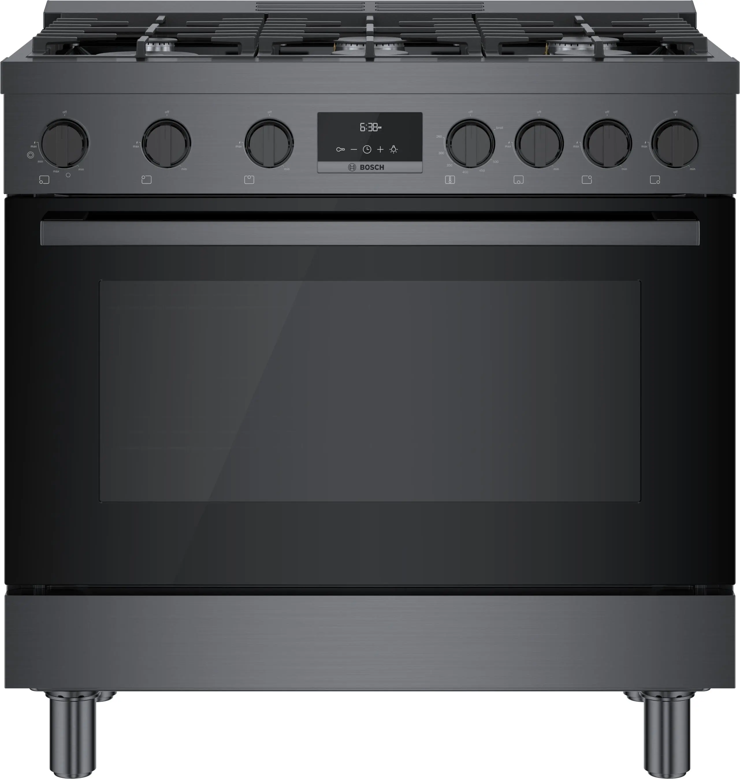 Bosch HGS8655UC 36 Inch Freestanding Gas Range Stainless Steel ...