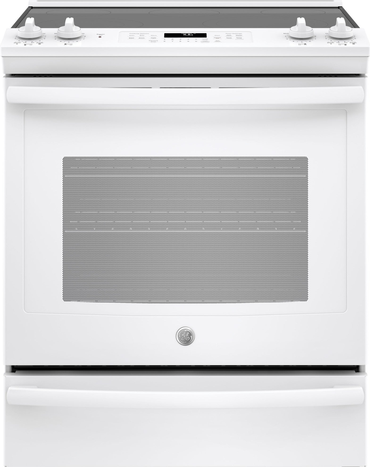 GE JS760DLWW 30 Inch Slide-In Electric Range with Radiant Elements ...
