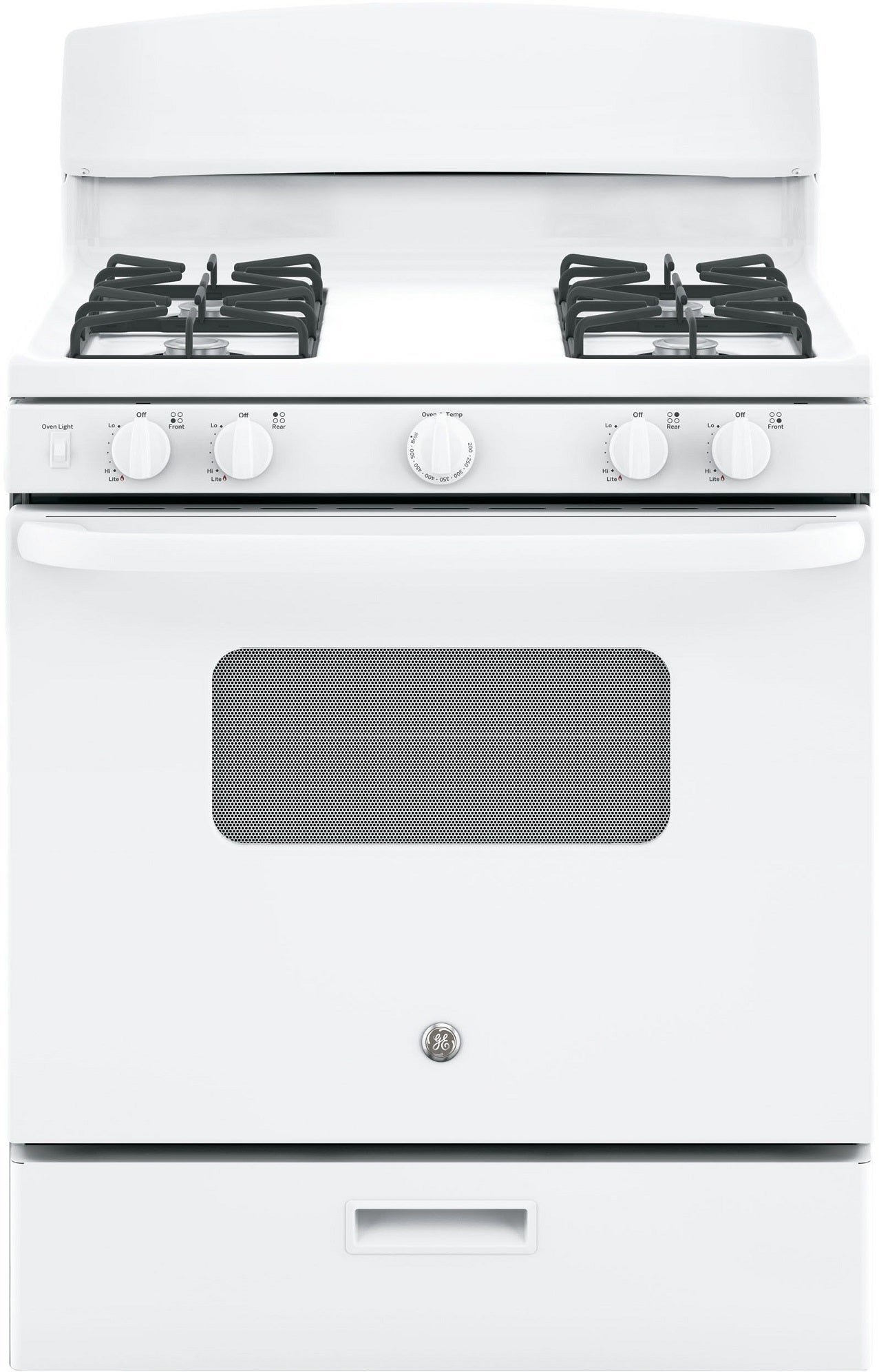 GE JGBS10DEKWW 30 Inch Freestanding Gas Range with 4 Open Burners ...