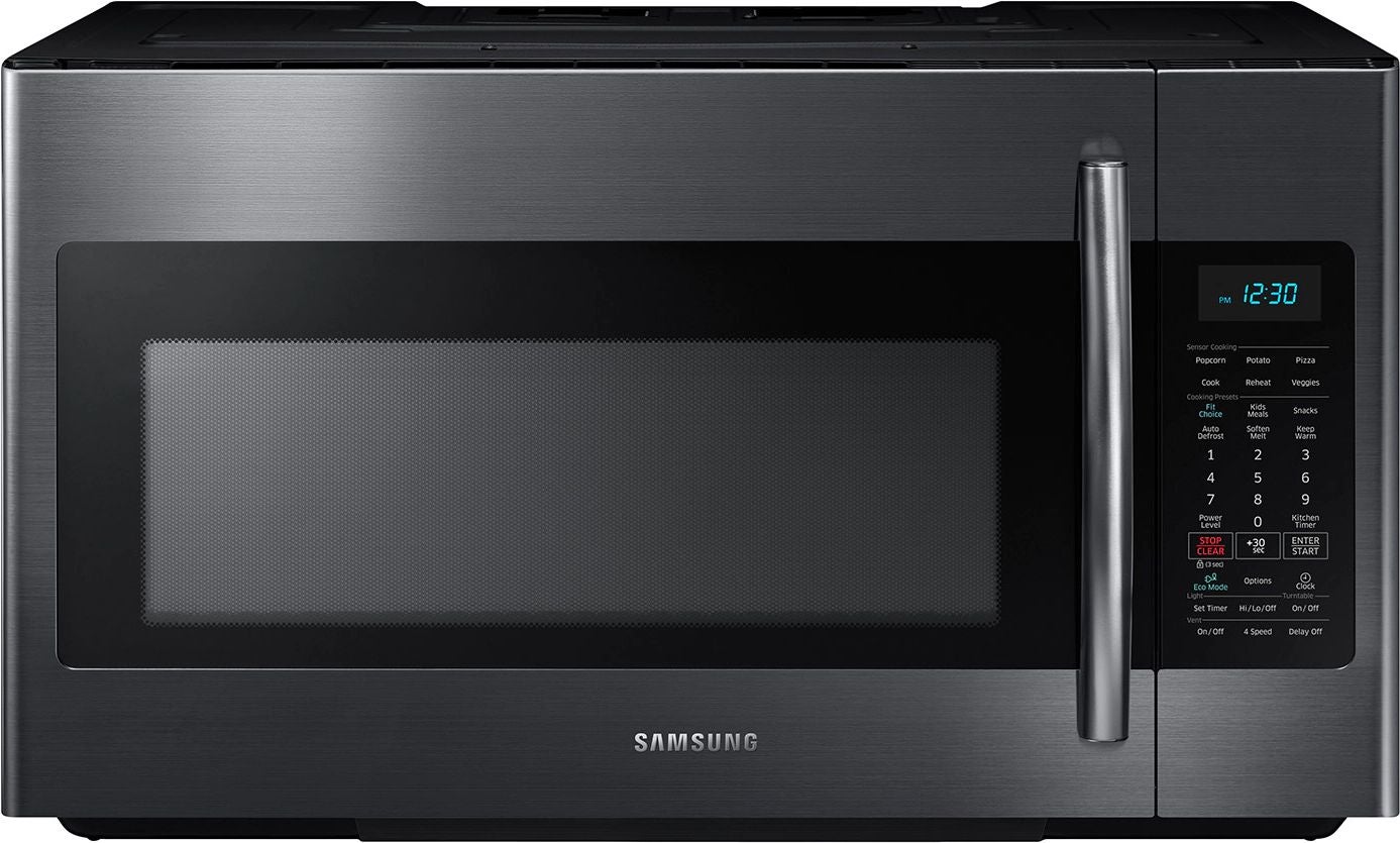 Samsung ME18H704SFG 30 Inch Over the Range Microwave with Sensor Cooking: Fingerprint Resistant ...
