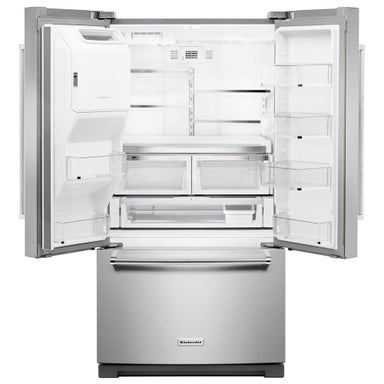 KitchenAid KRFF577KPS 36 Inch, 27 Cu. Ft. French Door Refrigerator with ...