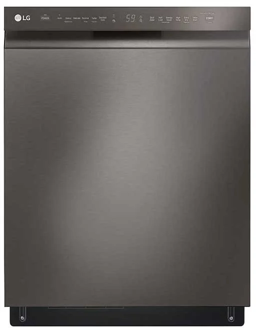 LG LDFN4542D 24 Inch Full Console Dishwasher PrintProof Black Stainless ...