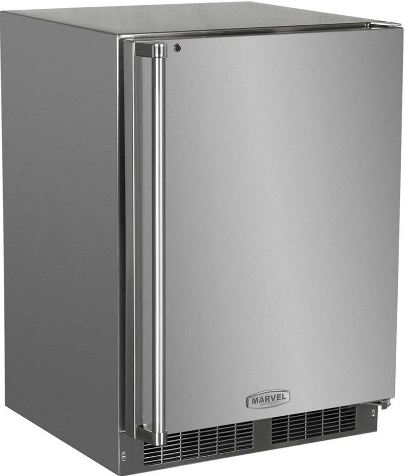 Marvel MO24RAS1RS 5.3 Cu. Ft. Built-In Outdoor Refrigerator with Door ...