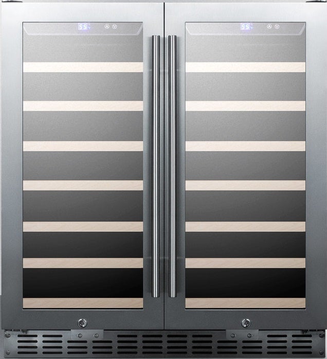 Summit SWC3000 30 Inch Built-In and Freestanding Dual Zone Wine Cooler ...