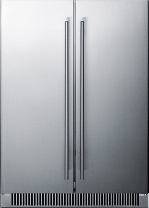 Summit SWBV24SS 24 Inch, 5.1 Cu. Ft. Freestanding/Built-In French Door ...
