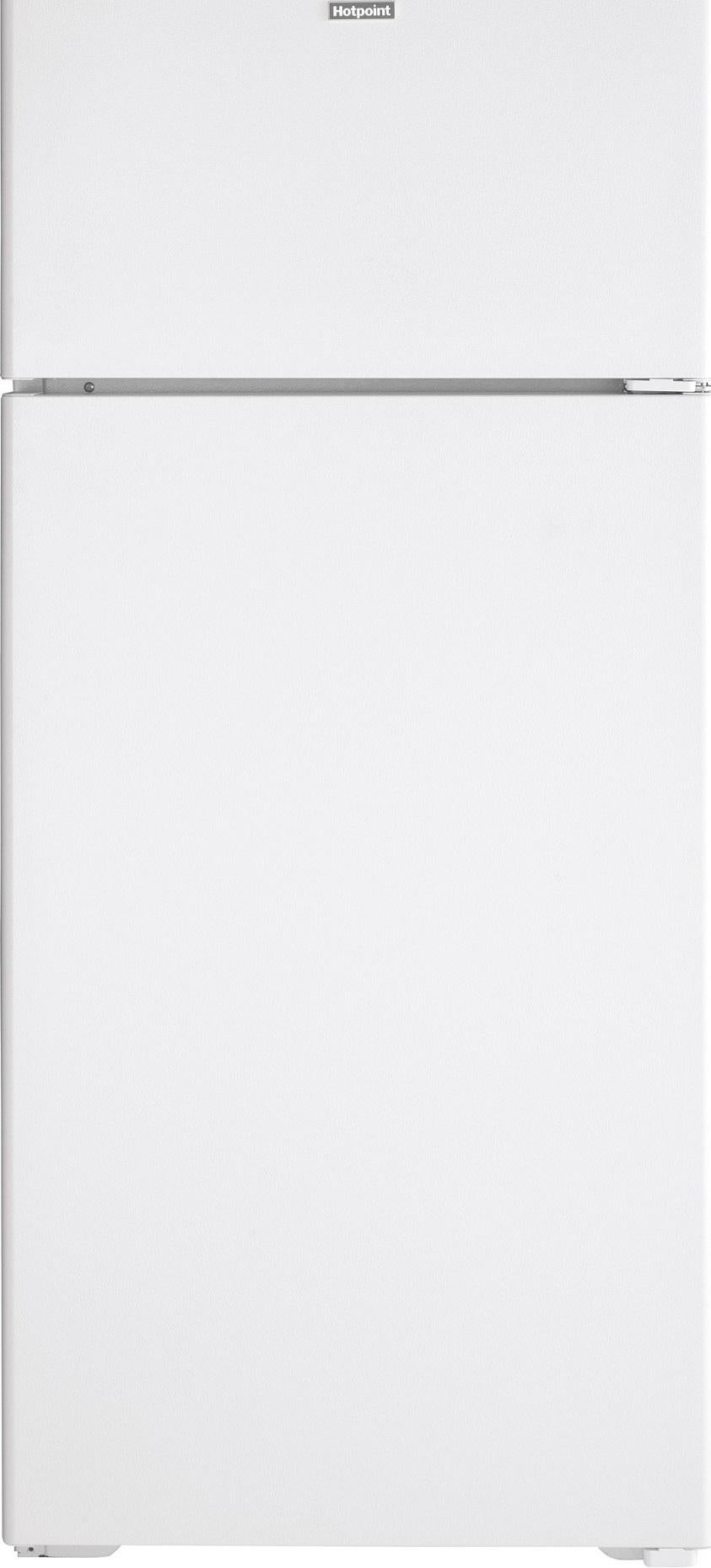 Hotpoint HPS18BTNRWW 17.5 Cu. Ft. Freestanding Recessed Handle Top ...